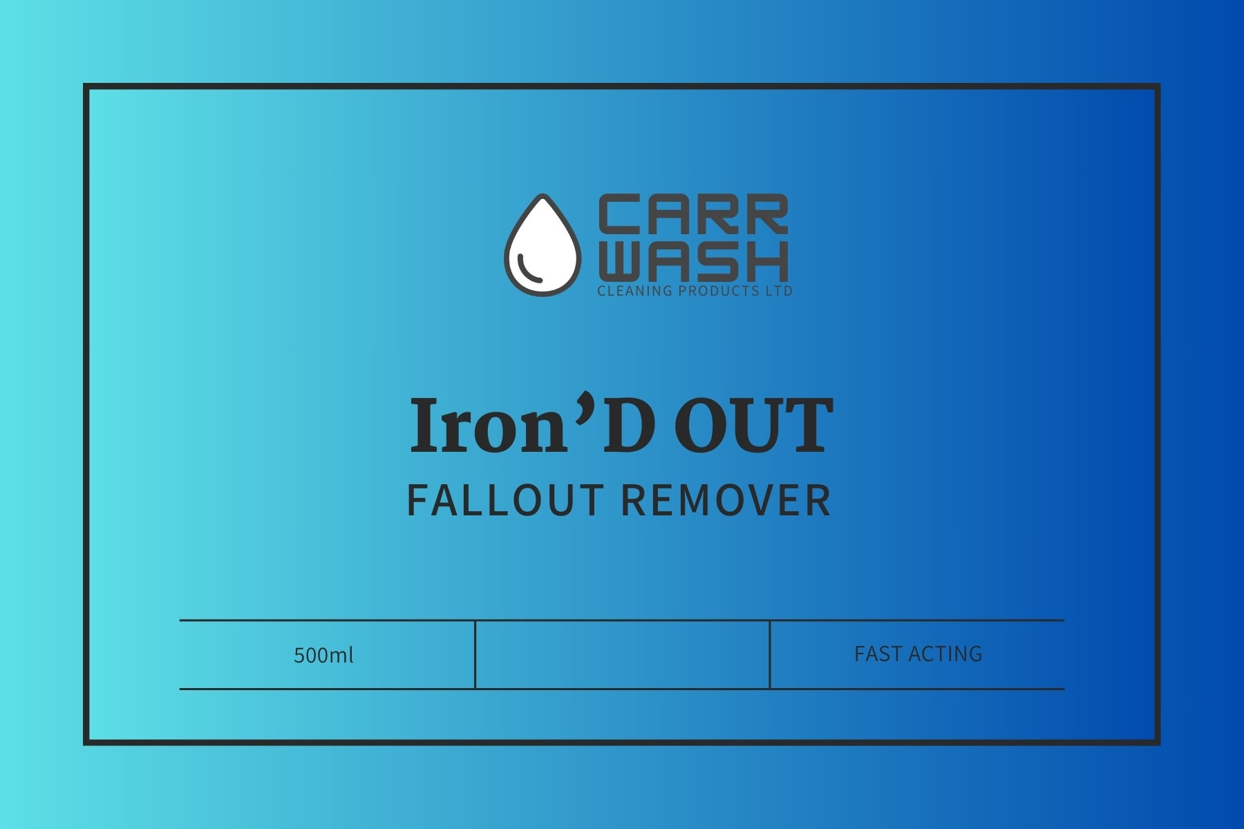 IronD Out Fallout Remover – Carr Wash Cleaning Products Ltd